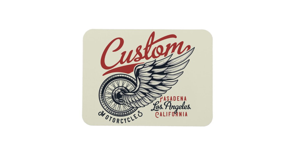 Custom Motorcycle Magnet | Zazzle