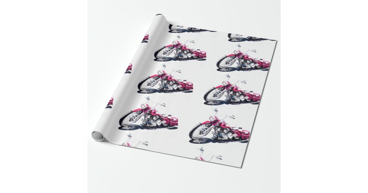 Custom Motorcycle Wrapping Paper | Zazzle