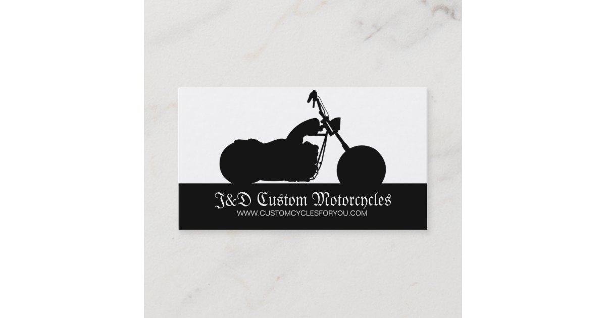 Custom Motorcycles Biker Shop Business Cards | Zazzle
