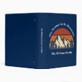 Custom Mountain Sunset Summer Vacation Keepsake Mini Binder | Zazzle