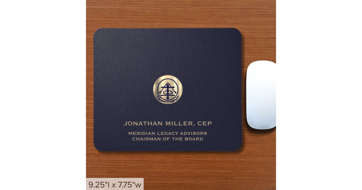 Custom Mousepad Personalized Name Title Logo | Zazzle