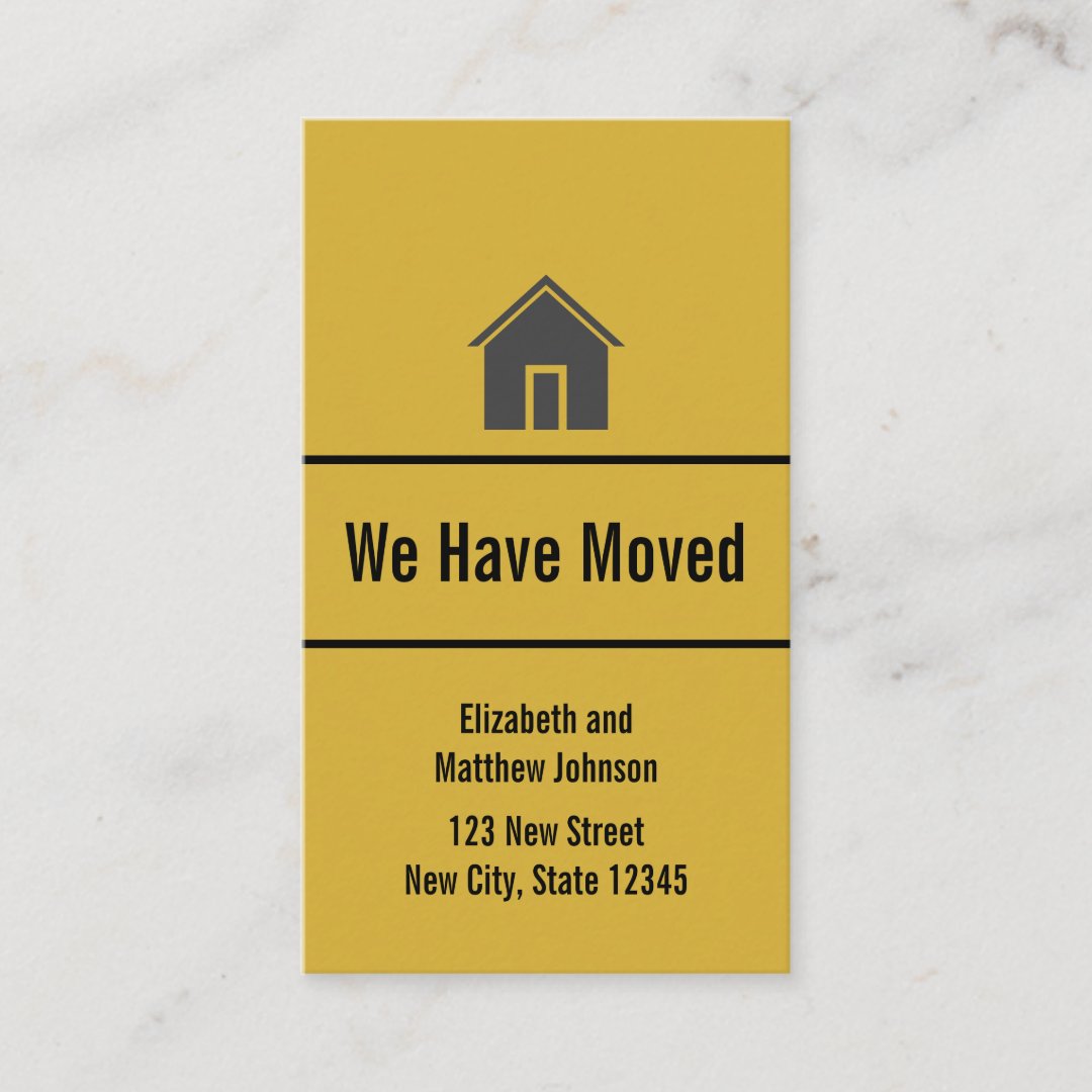 Custom Moving Announcement Address Insert | Zazzle