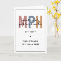 Custom MPH Master of Public Health Graduation Card | Zazzle