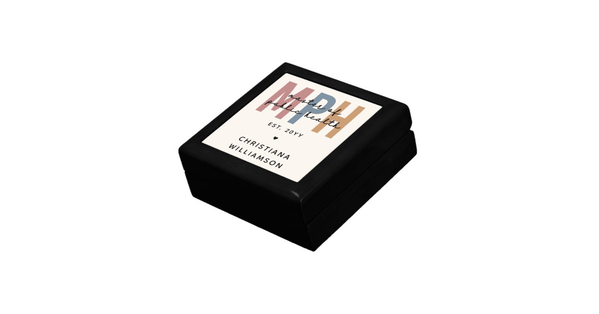 Custom MPH Master of Public Health Graduation Gift Box | Zazzle