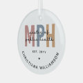 Custom MPH Master of Public Health Graduation Glass Ornament | Zazzle