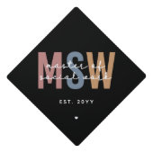 Custom MSW Master of Social Work Graduation Cap Topper | Zazzle