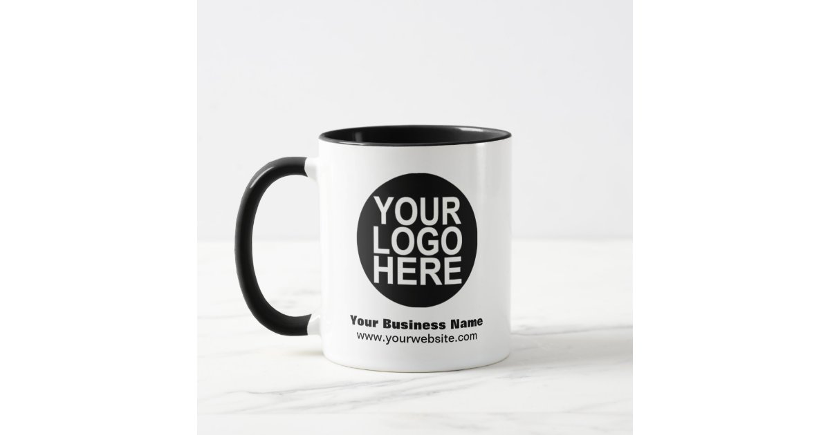 Custom Mug Promotional With Business Logo | Zazzle