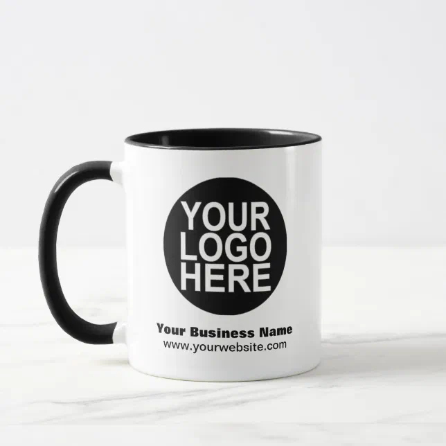 Custom Mug Promotional With Business Logo | Zazzle