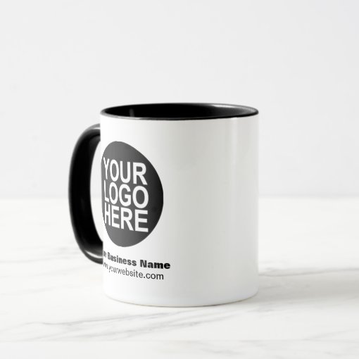 Custom Mug Promotional With Business Logo | Zazzle