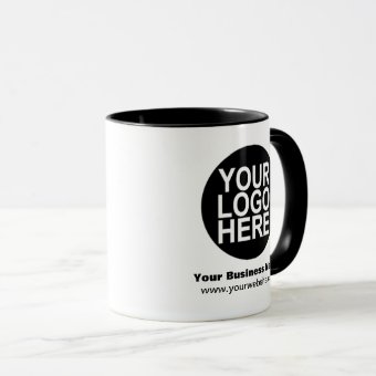 Custom Mug Promotional With Business Logo | Zazzle