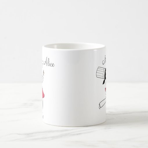 Custom Mug with Super Cute Kitchen Motif | Zazzle