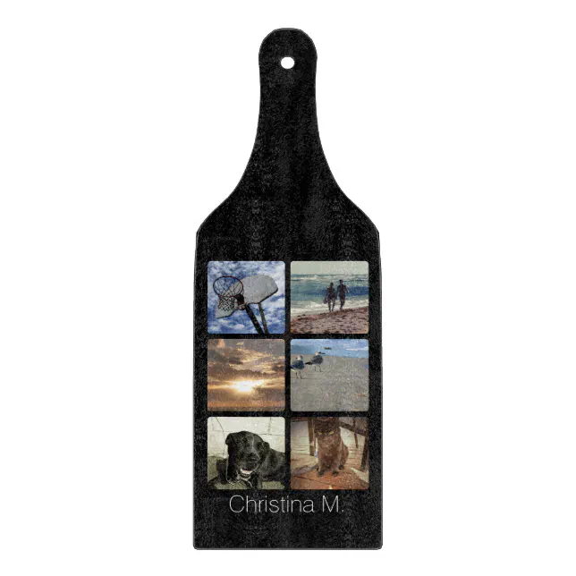 Custom Multi Photo Mosaic Picture Collage Cutting Board | Zazzle