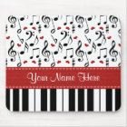 Bass and Treble Clef Swirl Mousepad | Zazzle.com