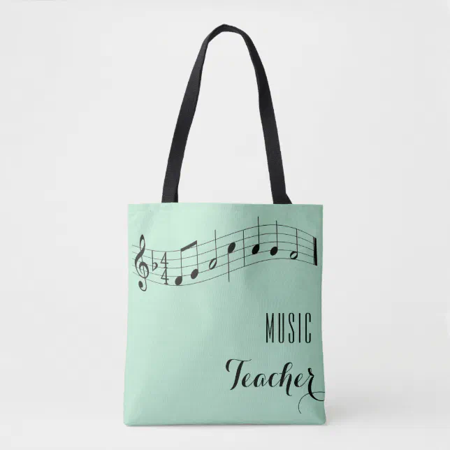 Custom Music Teacher Bag - Mint Green | Zazzle