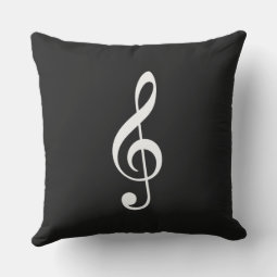 custom musical note throw pillow | Zazzle