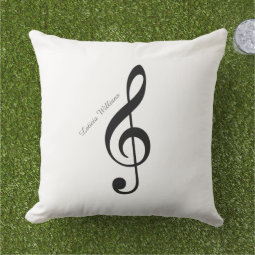 custom musical note throw pillow | Zazzle
