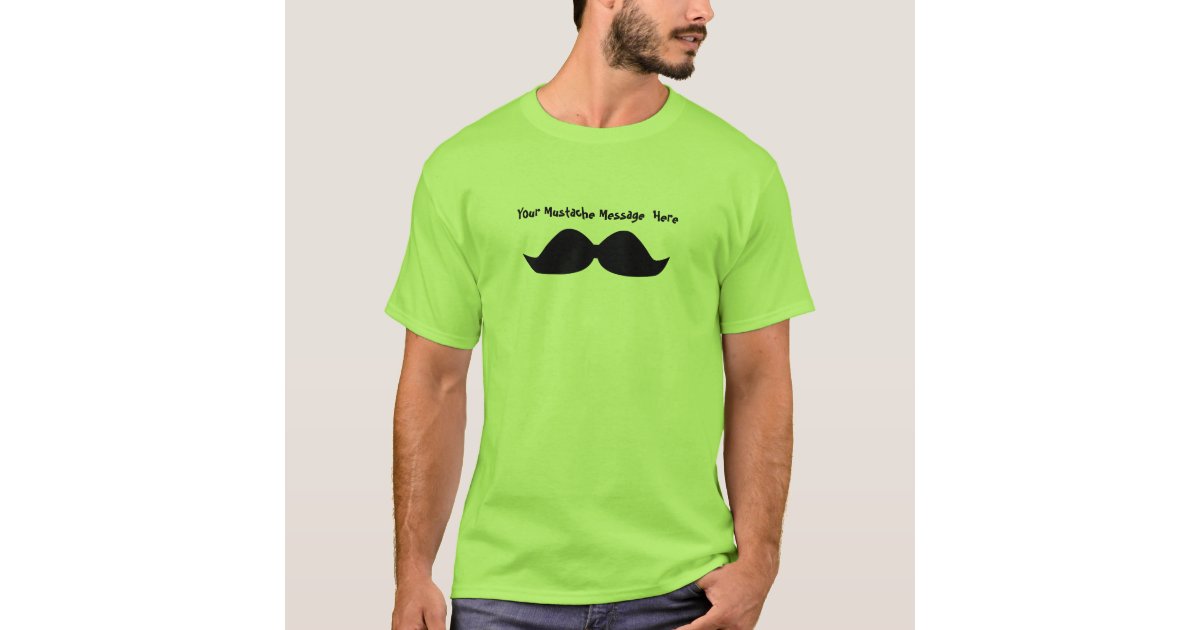 Custom Mustache Shirt | Zazzle