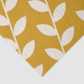 Custom Mustard 70s Retro Leaf Pattern Tissue Paper | Zazzle