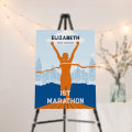 Custom Name 1st Marathon Celebration Party Foam Board | Zazzle