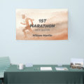 Custom Name 1ST Marathon-Post Marathon Party Banner | Zazzle