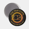 Custom Name 2024 TOTAL SOLAR ECLIPSE Watch Party Magnet | Zazzle