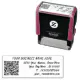 Custom Name Address Info QR Code Stamp Template | Zazzle