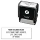 Custom Name Address Personalized Self-inking Stamp | Zazzle