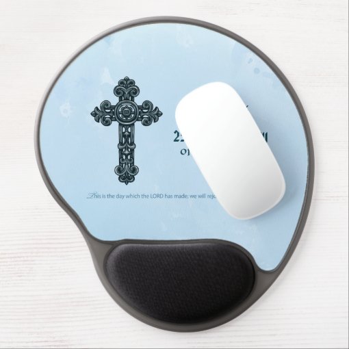 Custom Name & Anniversary Year Ordination, Priest Gel Mouse Pad | Zazzle
