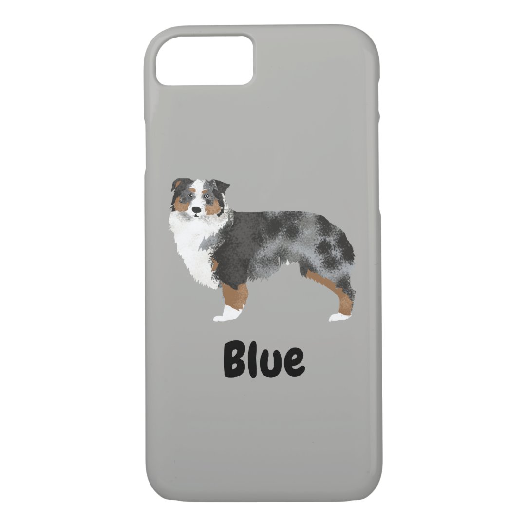 Custom Name Aussie Dog iPhone Case | Zazzle