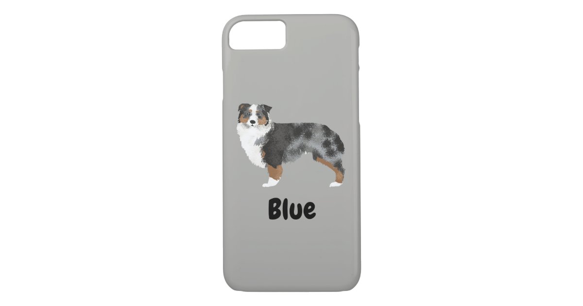 Custom Name Aussie Dog iPhone Case | Zazzle