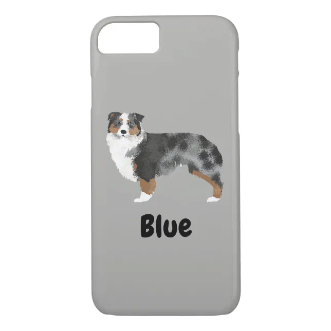 Custom Name Aussie Dog iPhone Case | Zazzle