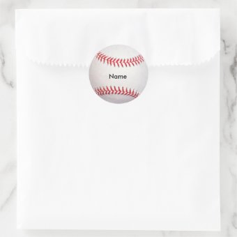 Custom Name Baseball Stickers | Zazzle