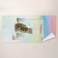 Custom Name Bengal Cat Pet Bath Towel Set | Zazzle