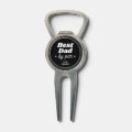 Custom Name Best Dad By Par Retro Cool Divot Tool | Zazzle