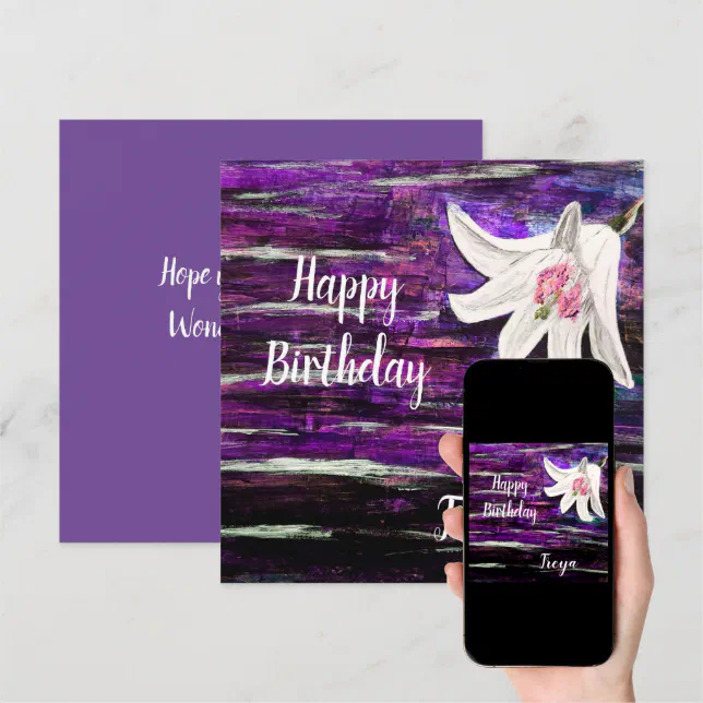 Custom Name Birthday Card | Zazzle