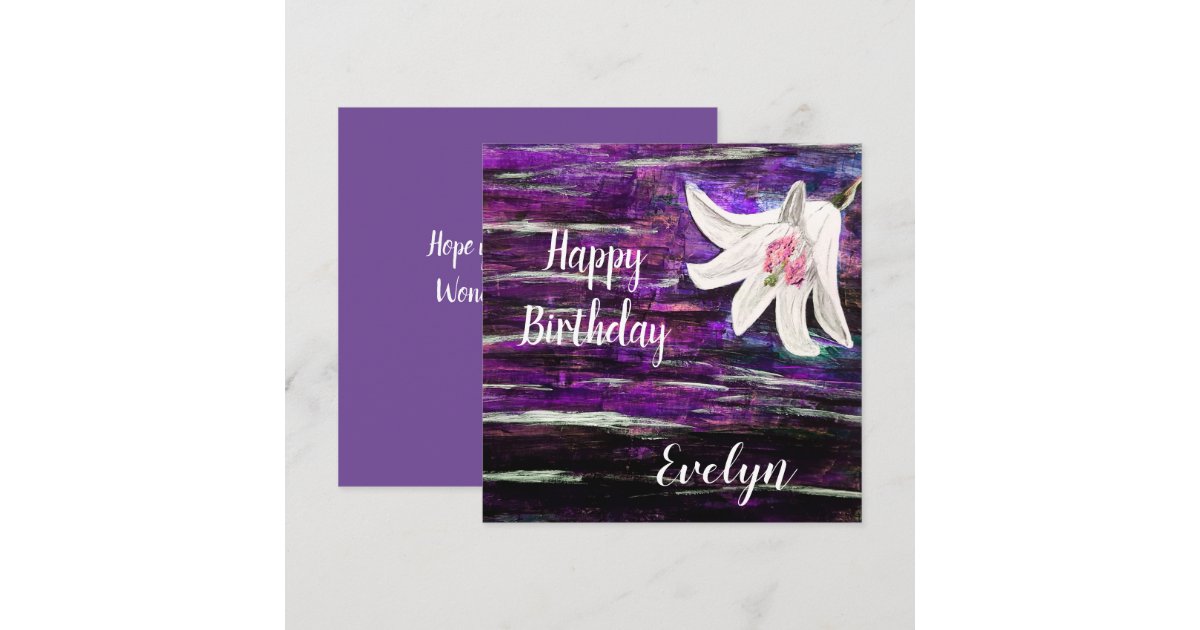 Custom Name Birthday Card | Zazzle
