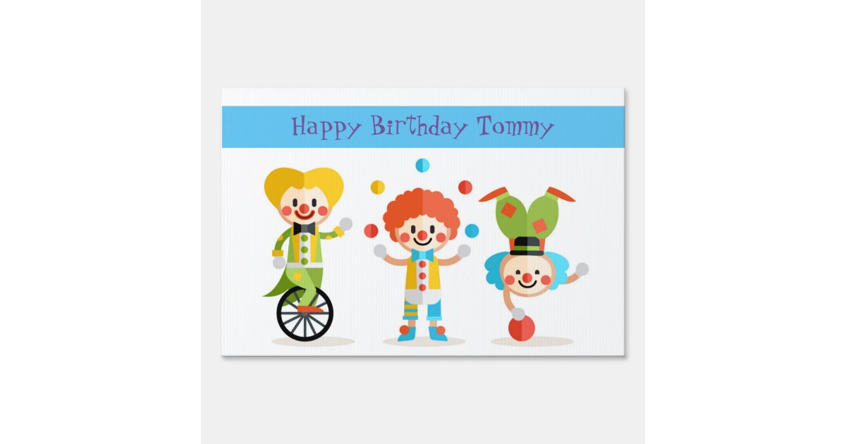 Custom Name Birthday Yard Sign | Zazzle
