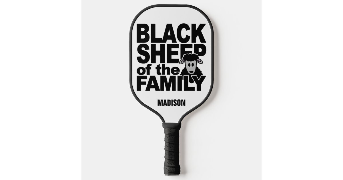 Custom name "Black Sheep" Pickleball Paddle | Zazzle