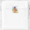 Custom Name, Book Plate Robin Sticker | Zazzle