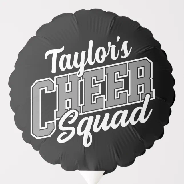 Custom NAME Cheerleader School Varsity Cheer Squad Balloon | Zazzle