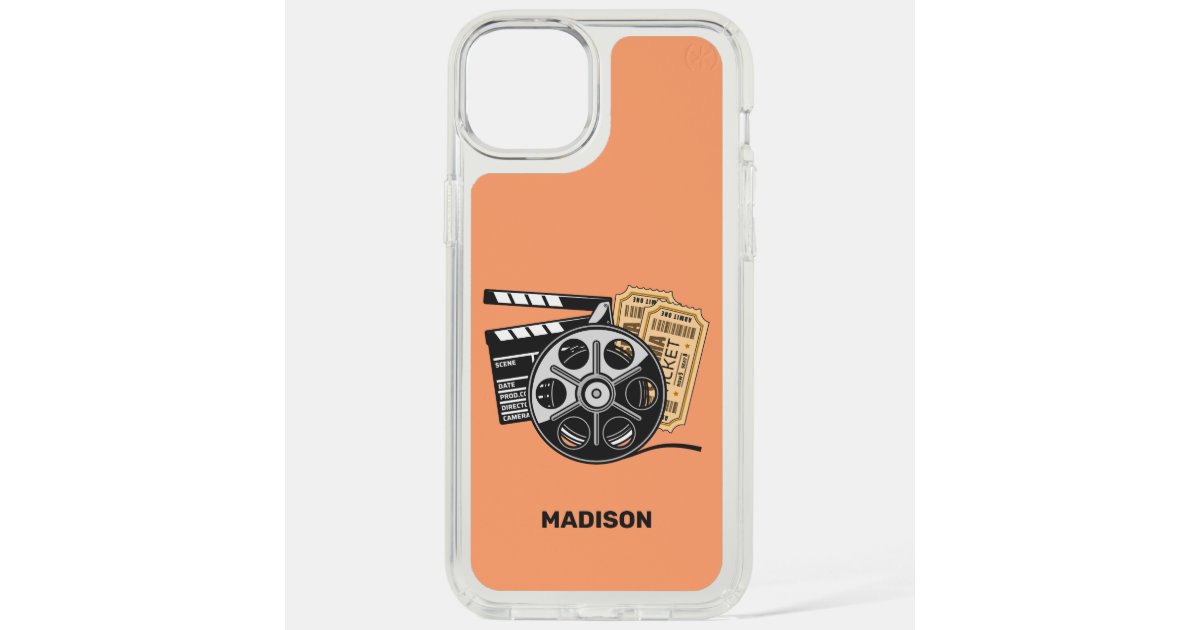 Custom Name & Color Movie Speck iPhone Case | Zazzle