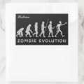 Custom name & color Zombie Evolution stickers | Zazzle