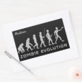 Custom name & color Zombie Evolution stickers | Zazzle
