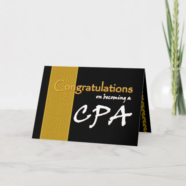 CUSTOM NAME Congratulations - CPA Card | Zazzle