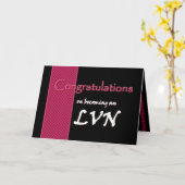 CUSTOM NAME Congratulations - LVN Card | Zazzle
