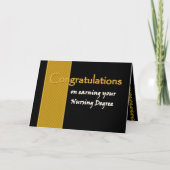 CUSTOM NAME Congratulations - Nursing Degree Card | Zazzle