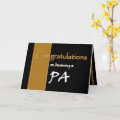 CUSTOM NAME Congratulations Physician's Assistant Card | Zazzle