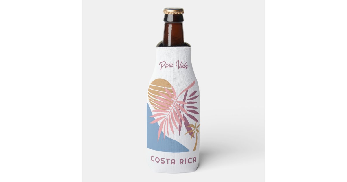 Custom Name Costa Rica Motto Pura Vida Bottle Cooler | Zazzle