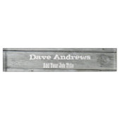 Custom Name Country Rustic Wood Desk Nameplate | Zazzle