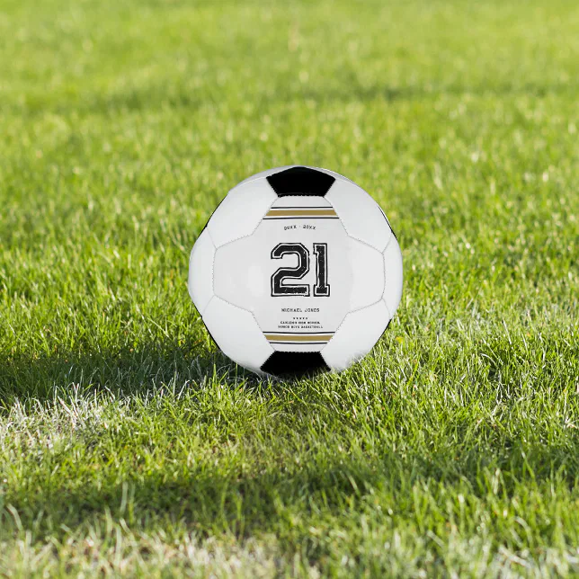 Custom Name Create Your Own | Personalized Number Soccer Ball | Zazzle